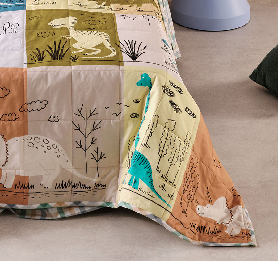 Prehistoric Patchwork Coverlet Set Multi – Manchester Warehouse