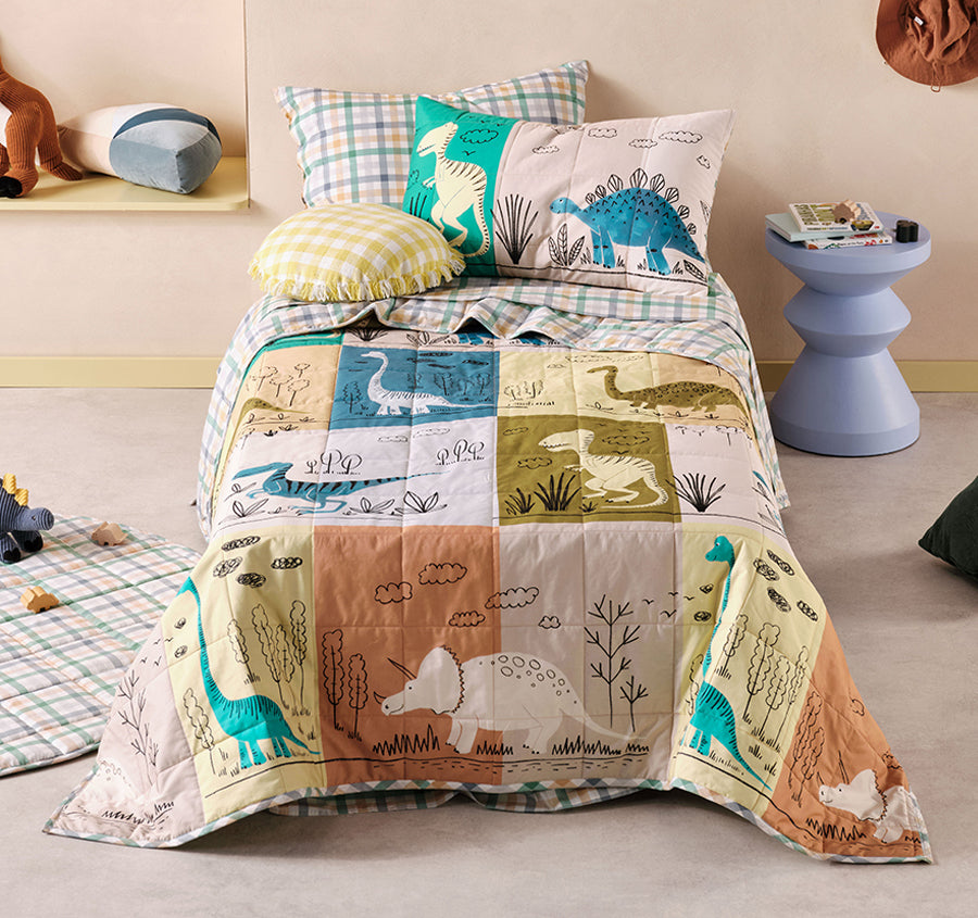 Prehistoric Patchwork Coverlet Set Multi – Manchester Warehouse