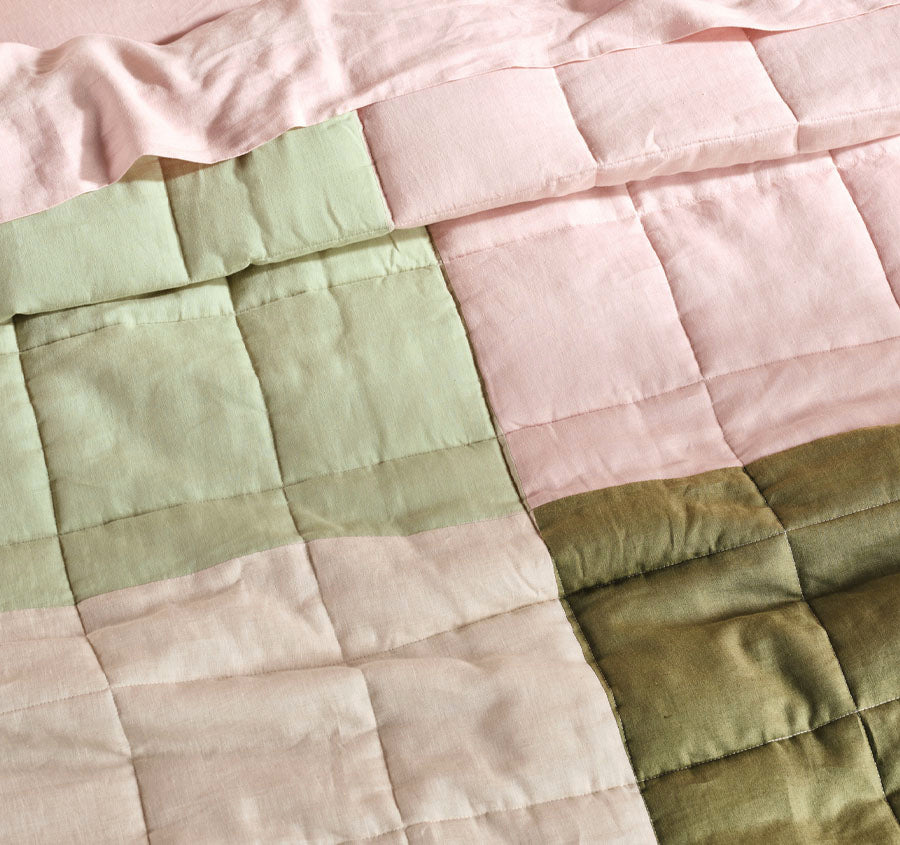 Nimes Patchwork Coverlet Rose – Manchester Warehouse