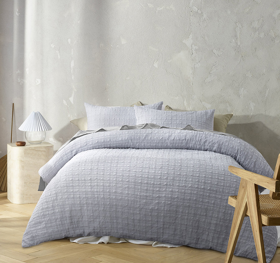 Augusta Quilt Cover Set Range Grey – Manchester Warehouse