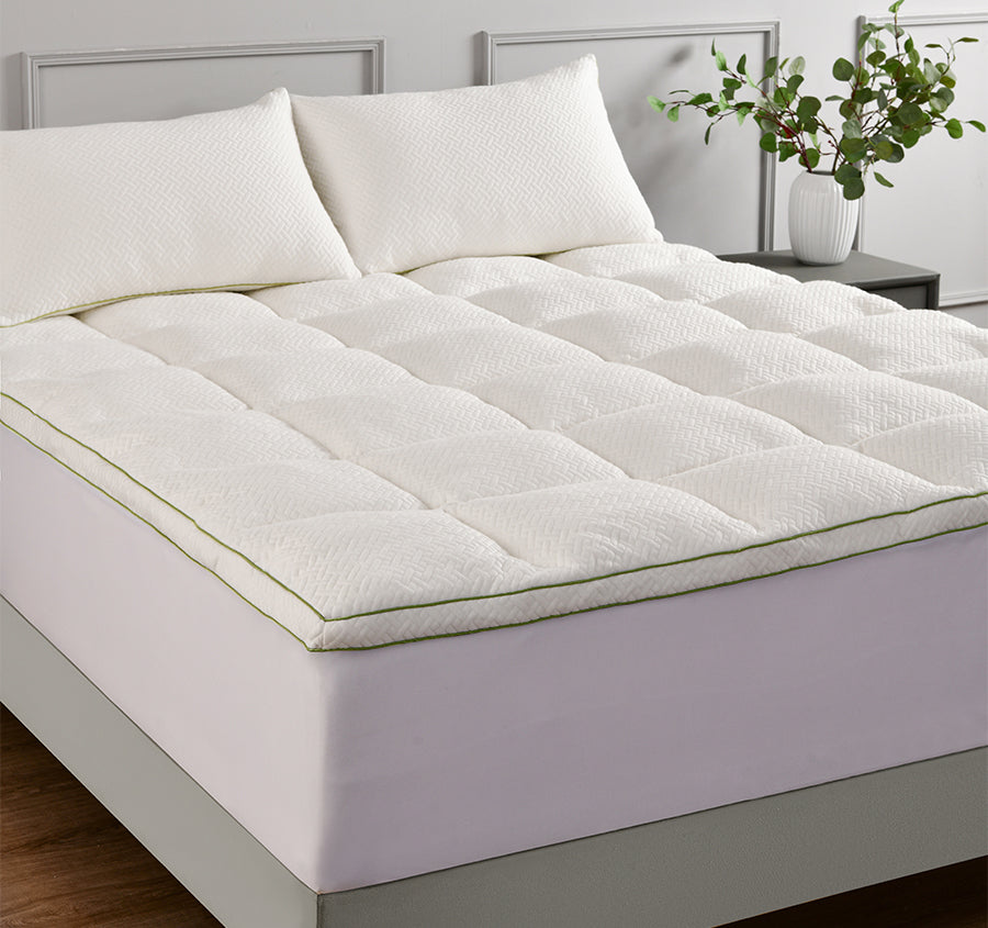 Bamboo 1200GSM Mega Fitted Mattress Topper Range – Manchester Warehouse
