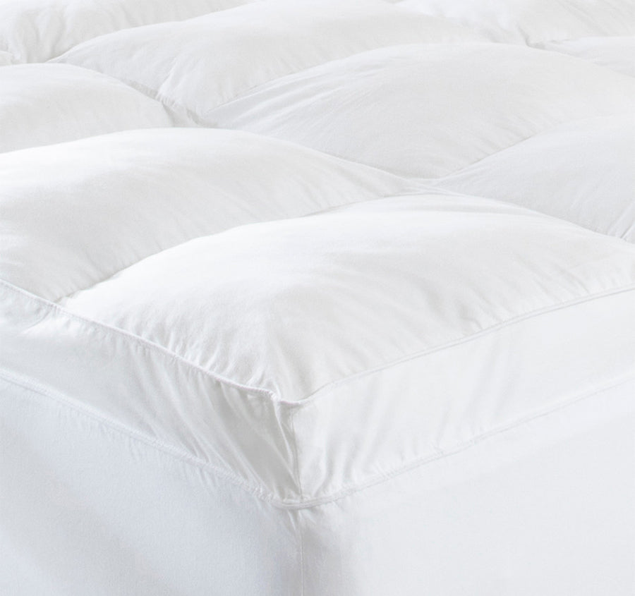 Comfort 1000gsm Microfibre Luxury Mega Fitted Mattress Topper Range ...