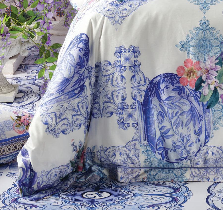 Paint Me Positano Quilt Cover Set Range Blue – Manchester Warehouse