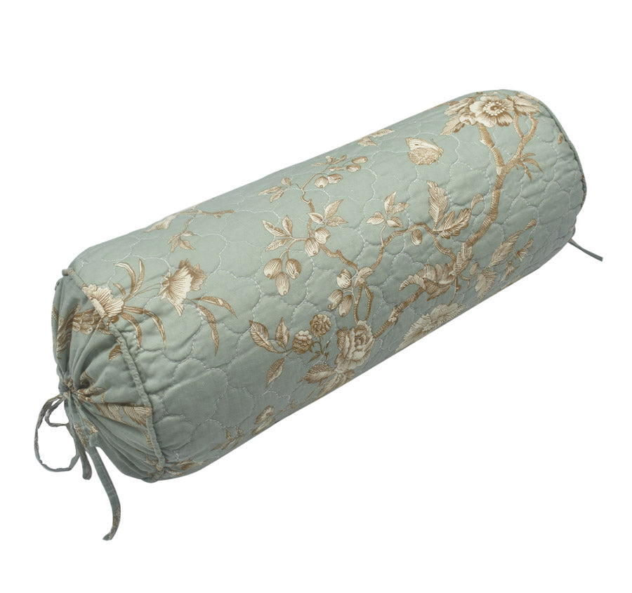 Lyon Teal 18x48cm Filled Bolster Front – Manchester Warehouse