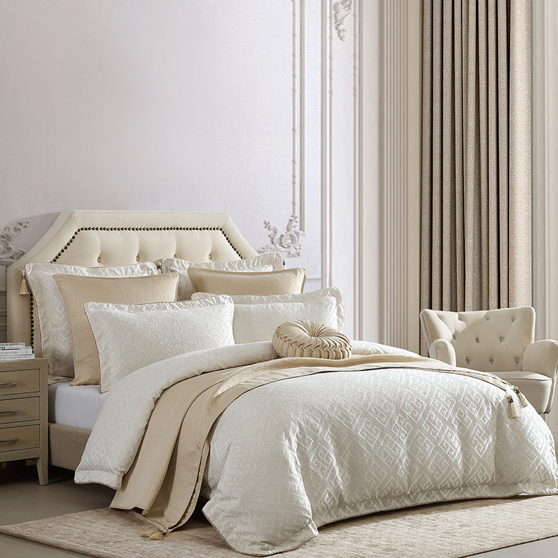 Athena Quilt Cover Set Range Gold – Manchester Warehouse