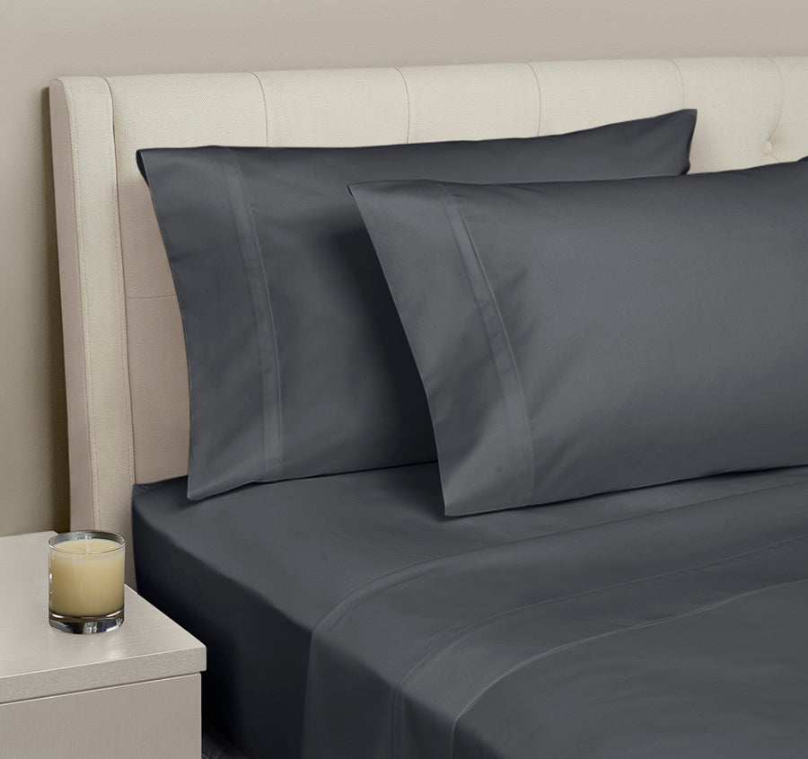 Signature 500TC Classic Egyptian Cotton Mega Sheet Set Range Charcoal ...