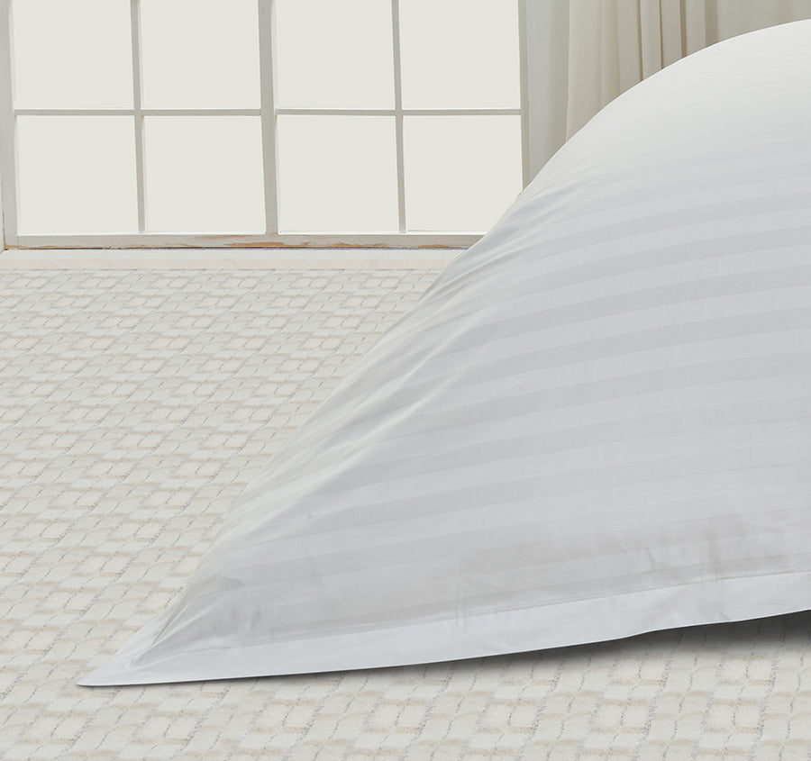 Signature 500TC Luxe Stripe Egyptian Cotton Quilt Cover Set Range Pure ...