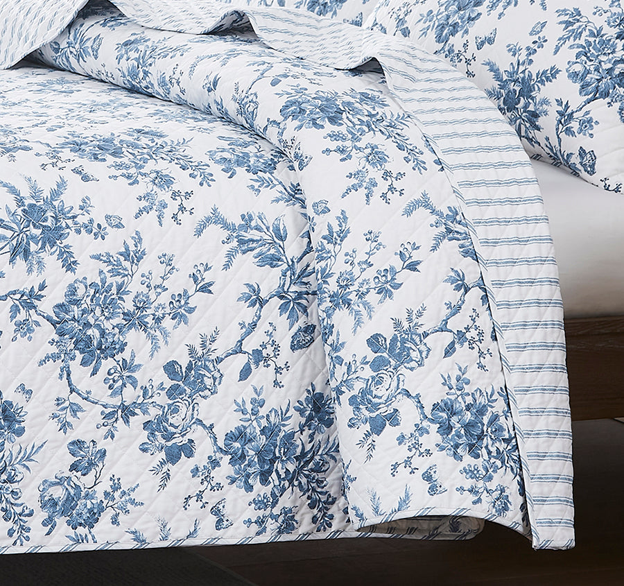 Walled Garden Coverlet Set Midnight Blue – Manchester Warehouse