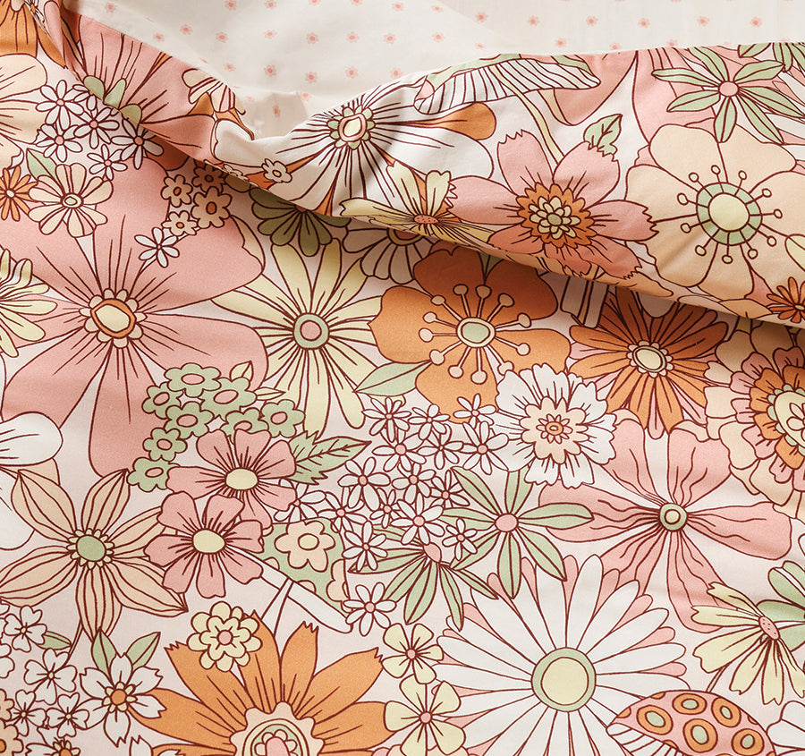 Flower Power Cot Quilt Cover Multi – Manchester Warehouse