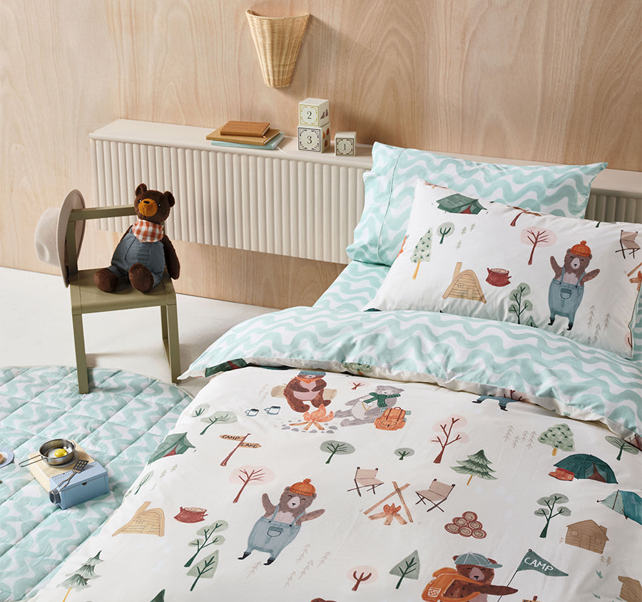 Novelty Filled Cushion Camp Bear Brown – Manchester Warehouse