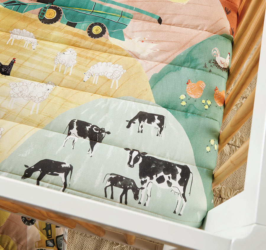 Sunset Harvest Cot Coverlet Rust – Manchester Warehouse