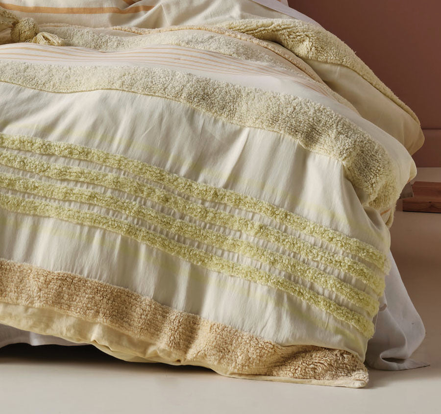 Briony Quilt Cover Set Range Lemon – Manchester Warehouse