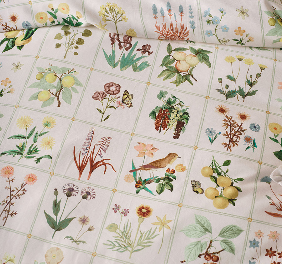 Garden Bed Quilt Cover Set Range Vanilla – Manchester Warehouse