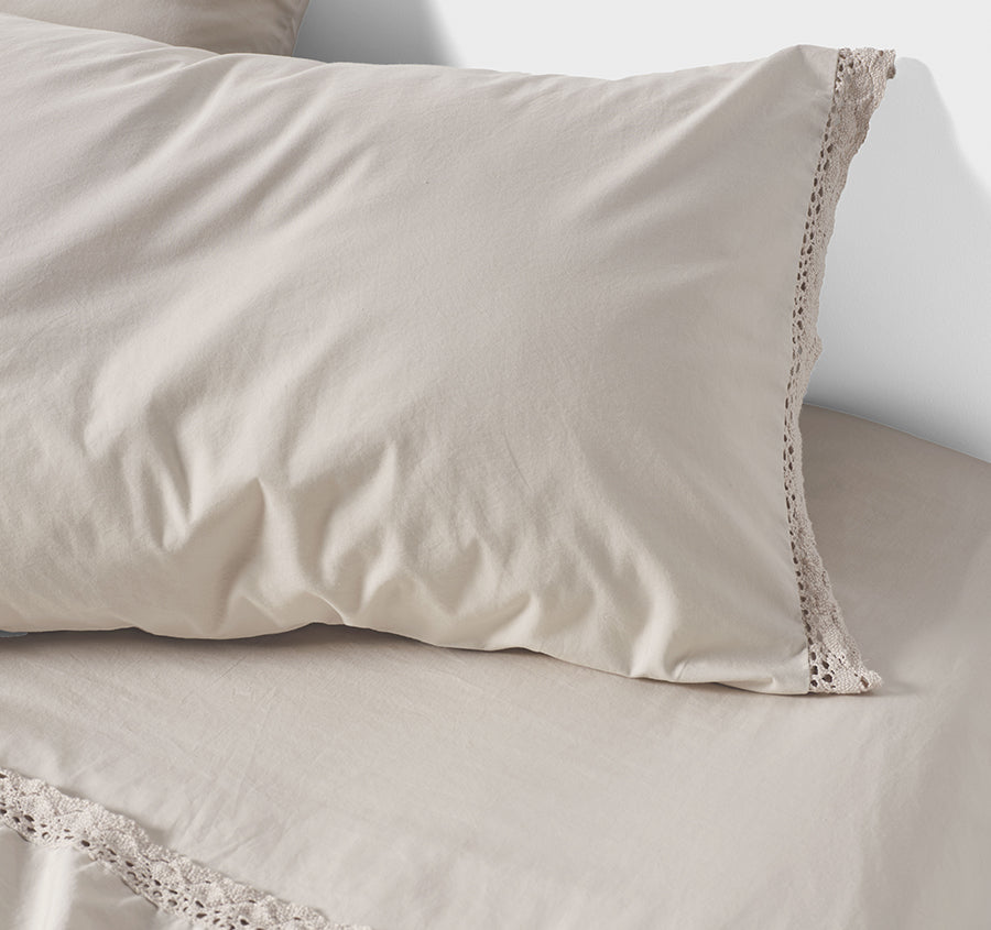 Marion 250TC Organic Cotton Mega Sheet Set Range Natural – Manchester ...