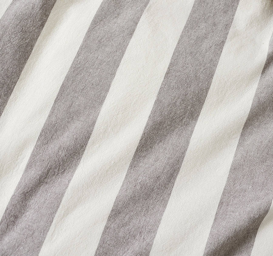 Vintage Stripe Quilt Cover Set Range Steel – Manchester Warehouse