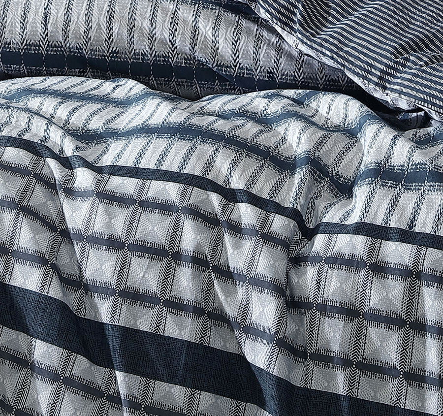 Mason Quilt Cover Set Range Indigo – Manchester Warehouse