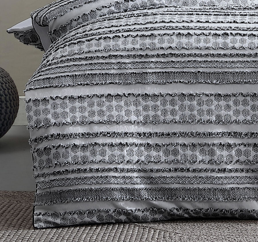 Zanda Quilt Cover Set Range Smoke – Manchester Warehouse