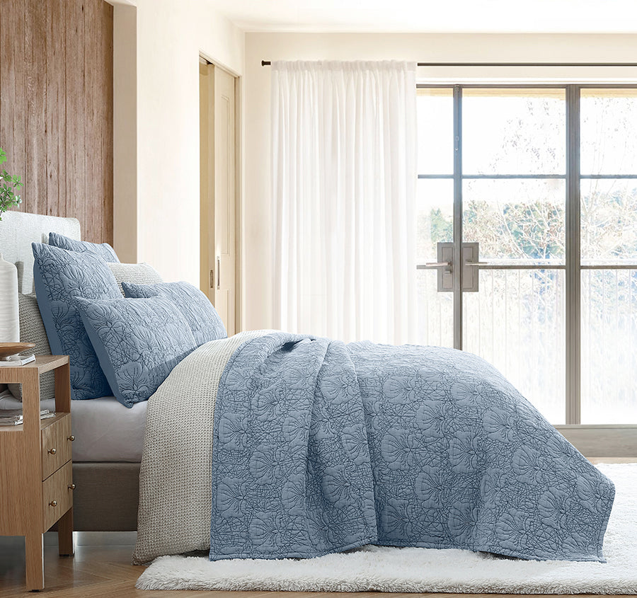 Lilian Bedspread Denim – Manchester Warehouse