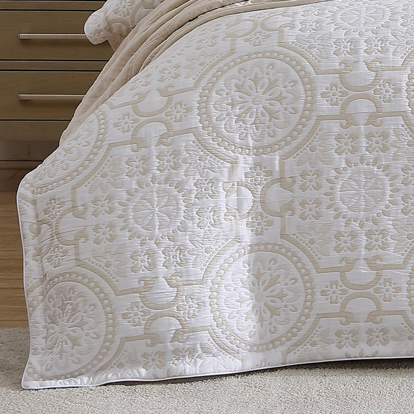 Mayfair Quilt Cover Set Range Stone – Manchester Warehouse