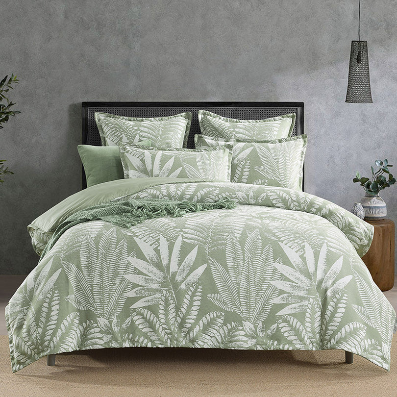 Lansfield Quilt Cover Set Range Sage – Manchester Warehouse