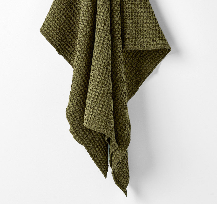 Waffle 140x200cm Throw Rug Caper – Manchester Warehouse