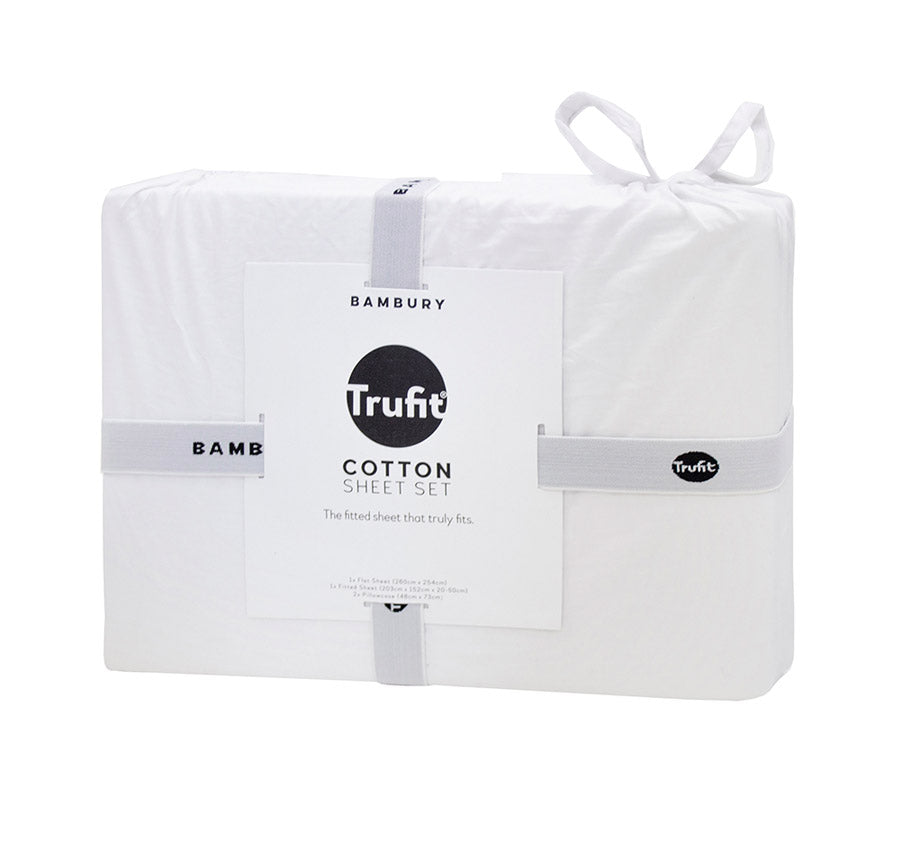 Trufit Mega Sheet Set Range White – Manchester Warehouse