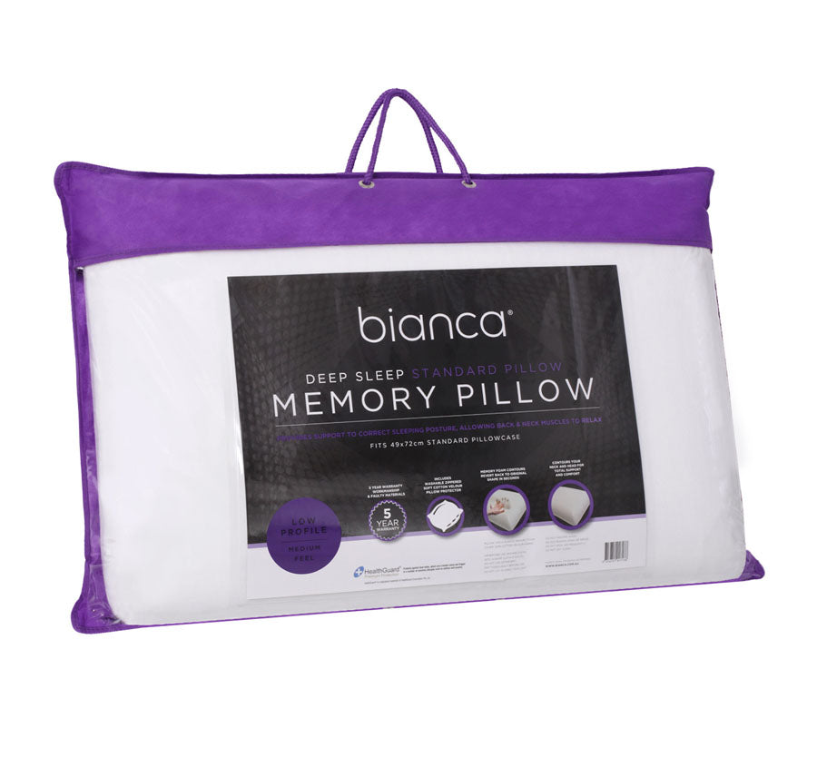 Deep Sleep Low Profile Memory Foam Pillow – Manchester Warehouse