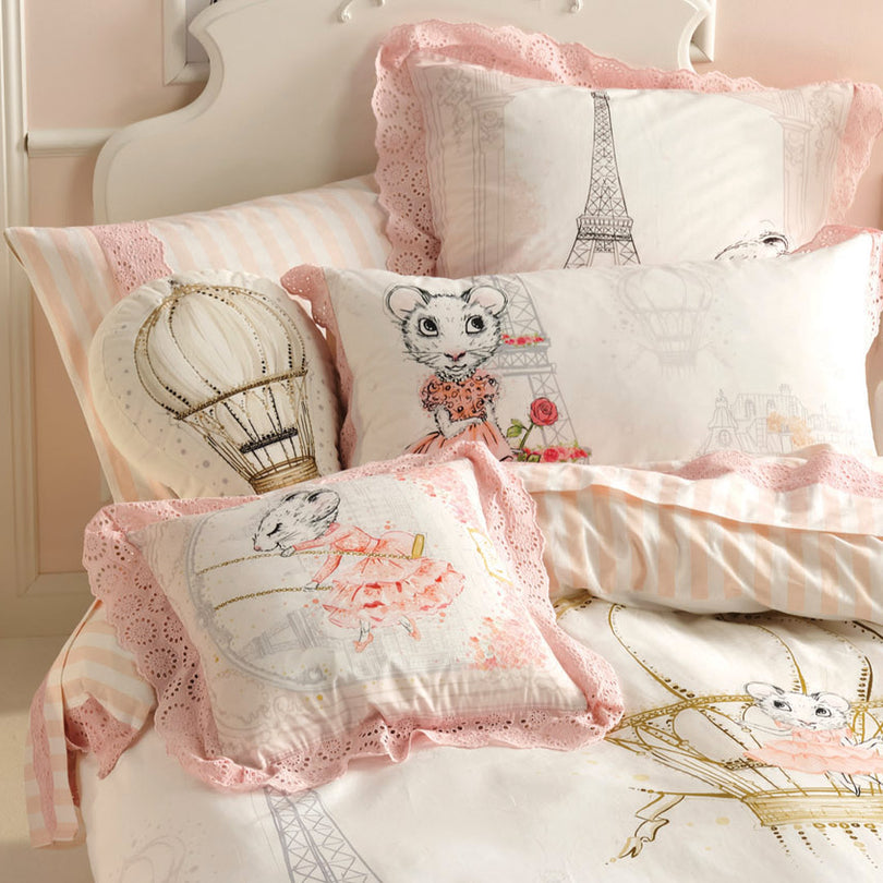 Claris In Paris Quilt Cover Set Range Pink – Manchester Warehouse