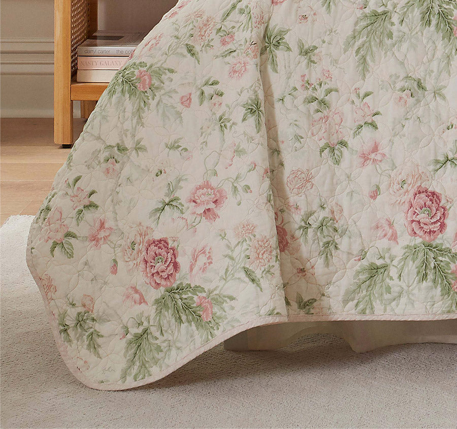 Breezy Floral Coverlet Set Pink and Green – Manchester Warehouse