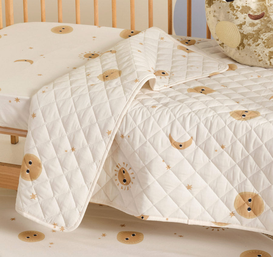 Happy Cosmos Cot Coverlet Sugar – Manchester Warehouse