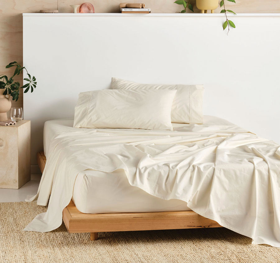 Vienna 300THC Cotton Sheet Set Range Cream – Manchester Warehouse