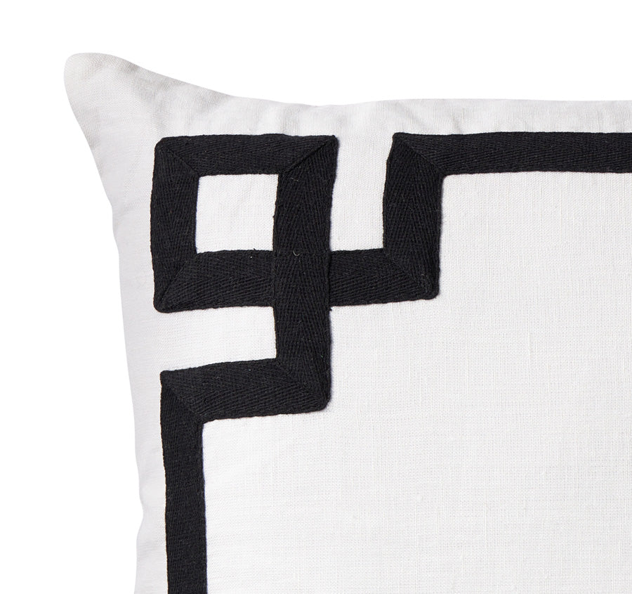 Linen Key 50x50cm Filled Cushion Black – Manchester Warehouse