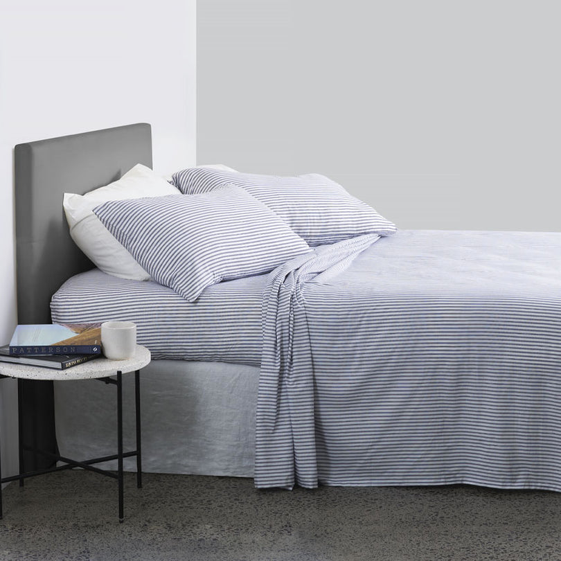 Classic Ticking Mega Sheet Set Range Navy – Manchester Warehouse